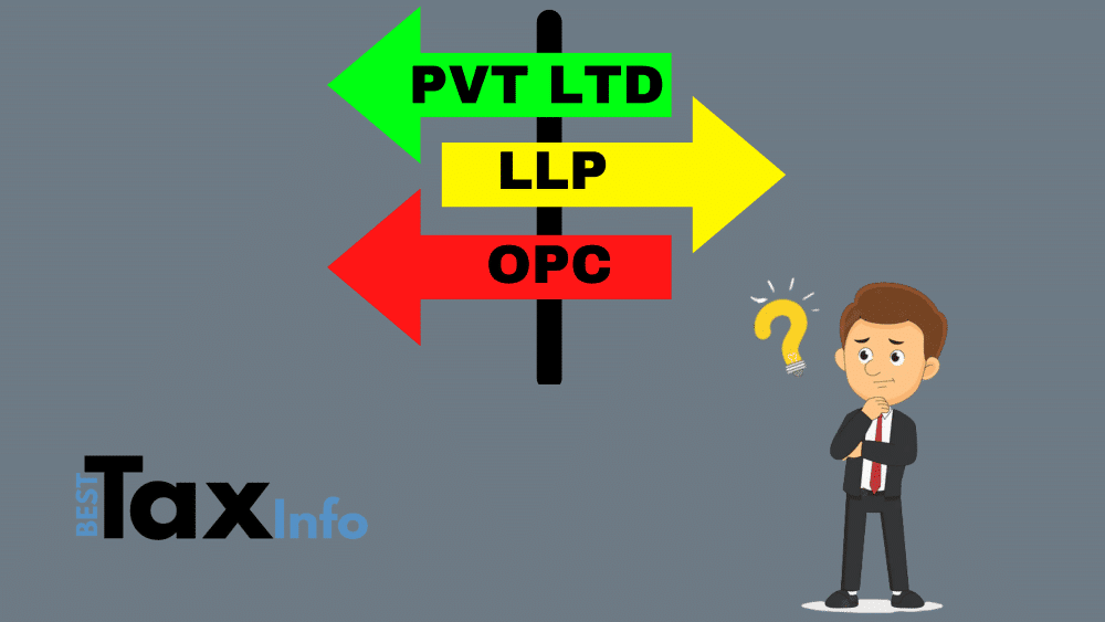PVT LTD vs LLP vs OPC | BestTaxInfo